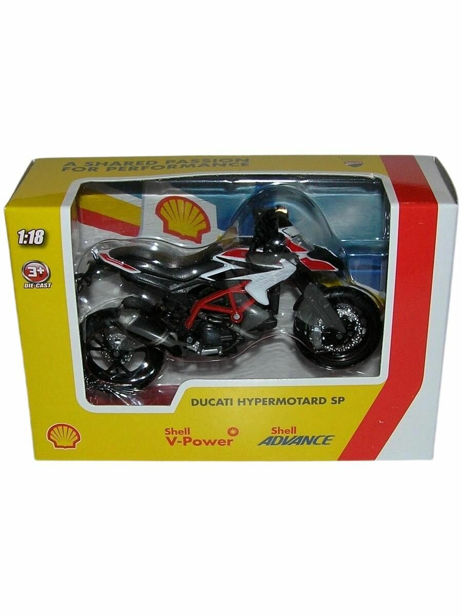 DUCATI HYPERMOTARD SP. Винтажная Коллекционная Модель - Мотоцикл дукати. Коллекция Шелл. Shell V-Power Collection.