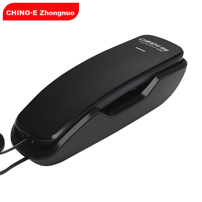 CHINO-E Гостиничный стационарный телефон Черный компактный трубка Двухместная настольная и настенная установка без