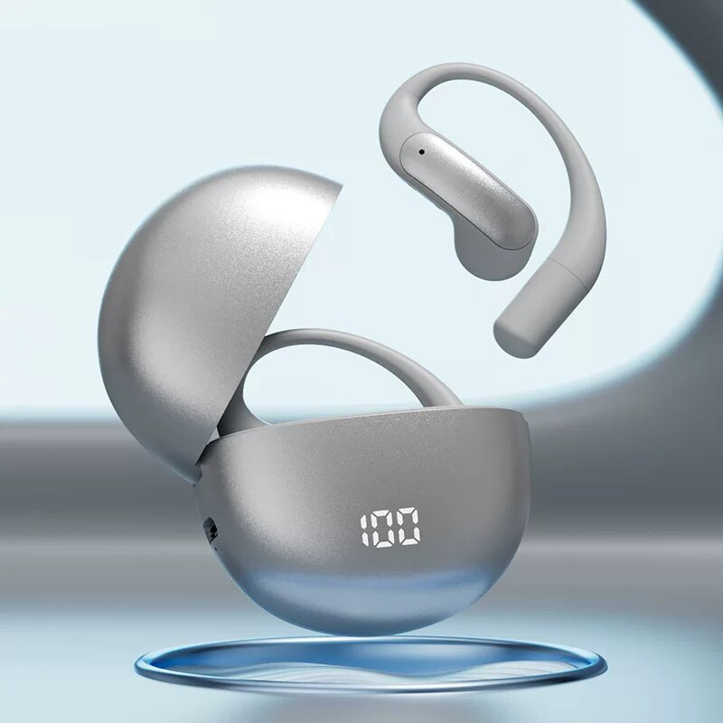 ZOOB беспроводные наушники Bluetooth 5.4 Стандартный вариант Титаново-серый Долгий срок службы Воспроизведение голоса