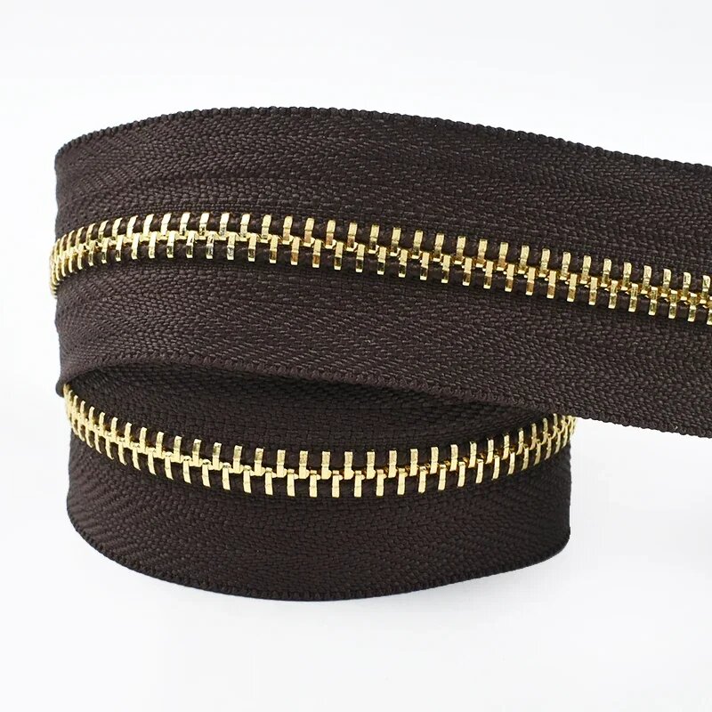 Металлические молнии #5, 1/3/5 ярдов CoffeeGold, 5Yards