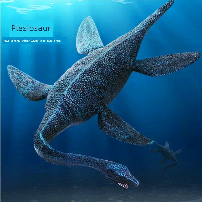 Детская негабаритная игрушка Mosasaurus Neptune Dragon Snake Neck Dragon Dinosaur, мягкий клей, имитация животного,