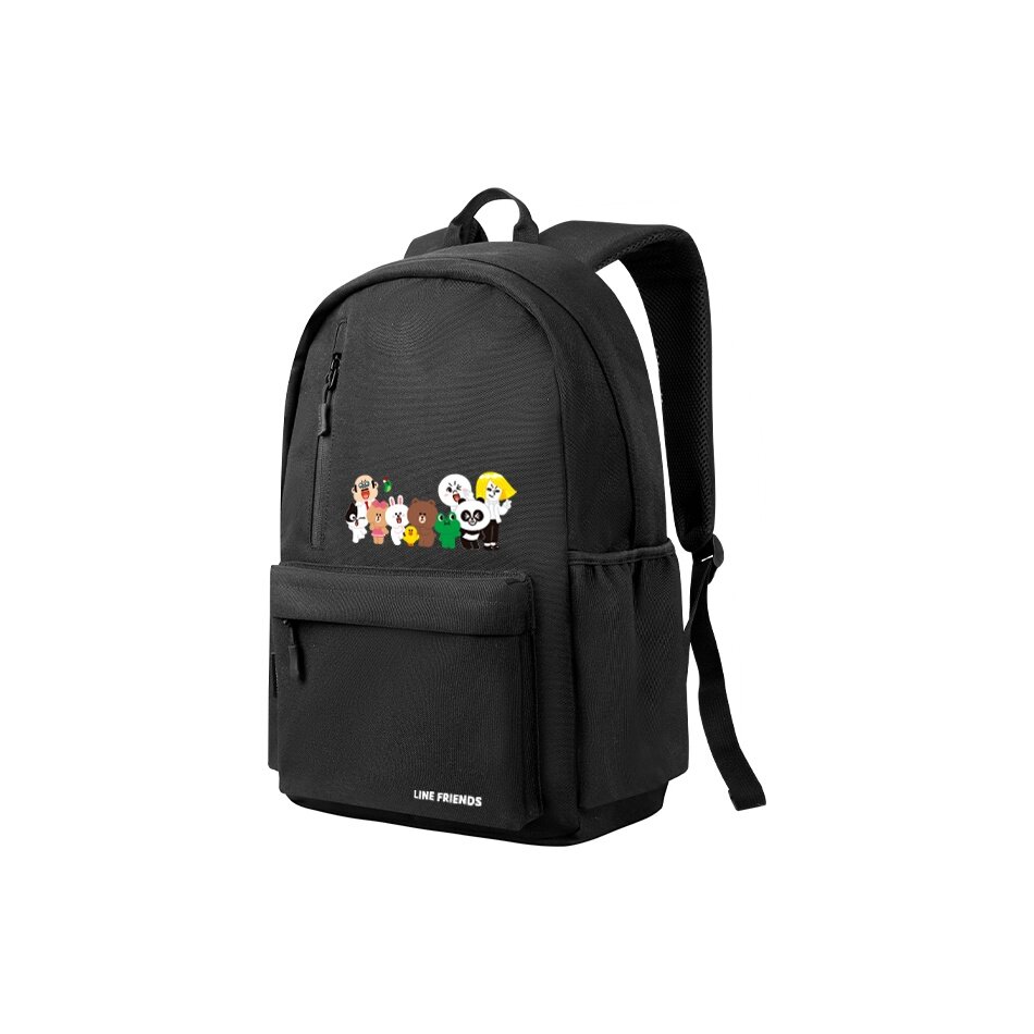 Сумка Line Friends, фактура тиснение, черный — фото 1