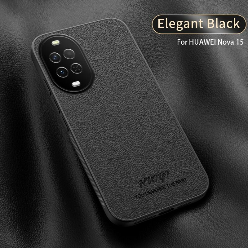 Чехол для Huawei Nova 15 / Хуавей Нова 15 Высококачественная кожа антиударный чехол