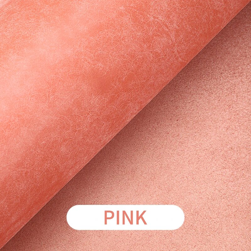 Винтажная матовая яловая кожа WUTA 1/3/5 кв. футов Розовый, 1 sq. ft(1.0mm thick), Pink