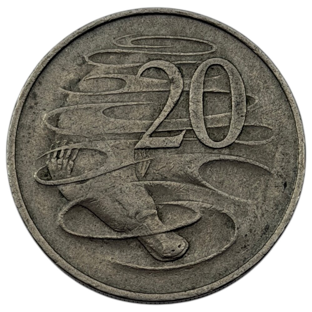 Австралия 20 центов 1966 г.