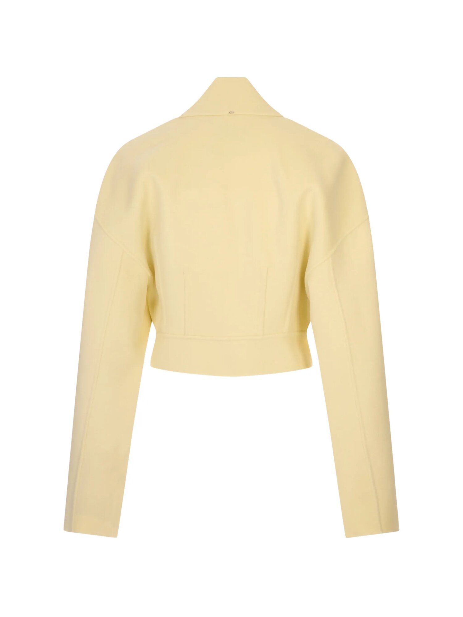 Куртка SPORTMAX Wool cropped jacket, размер 40, ochre yellow — фото 1