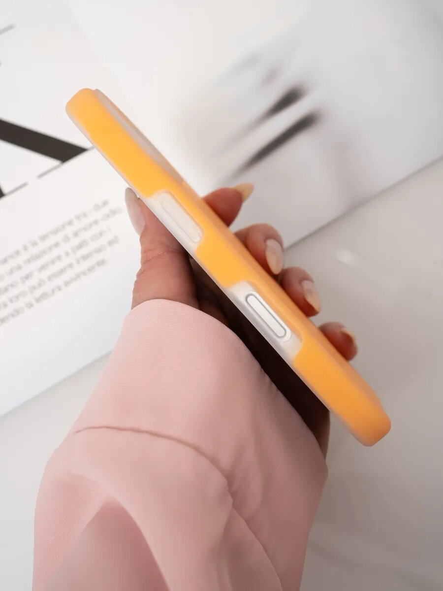 Чехол О'кейси, для iPhone 17, MagSafe, защита камеры, оранжевый — фото 1