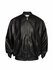Куртка MAGDA BUTRYM Ribbed-trim leather jacket, размер 32, black/black