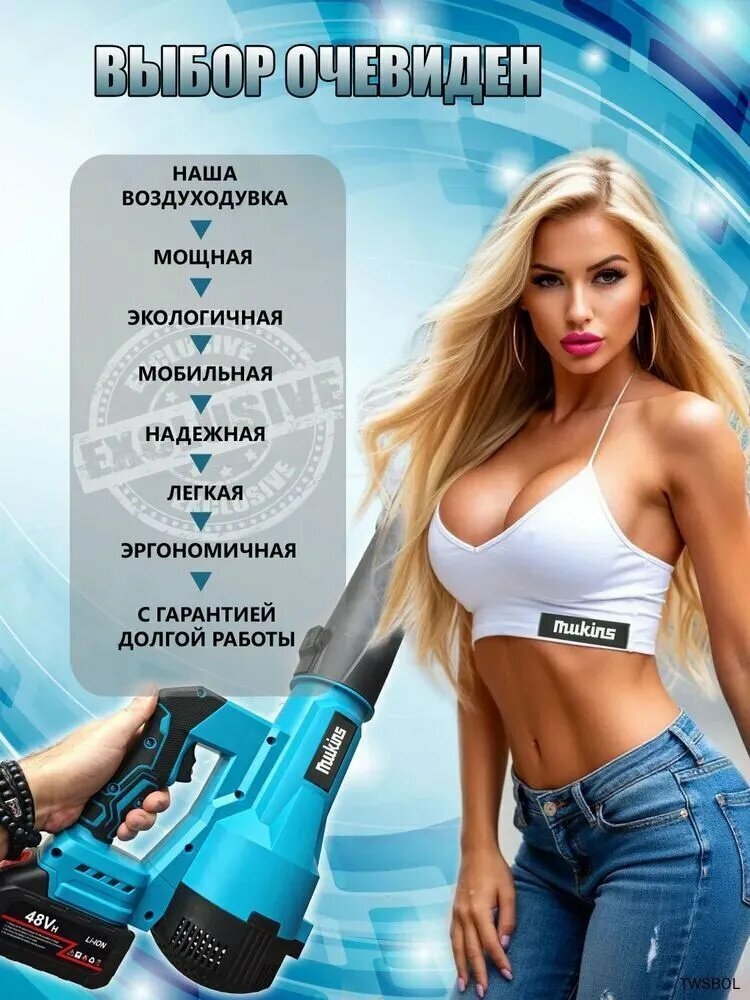 Воздуходувка,800Вт — фото 1