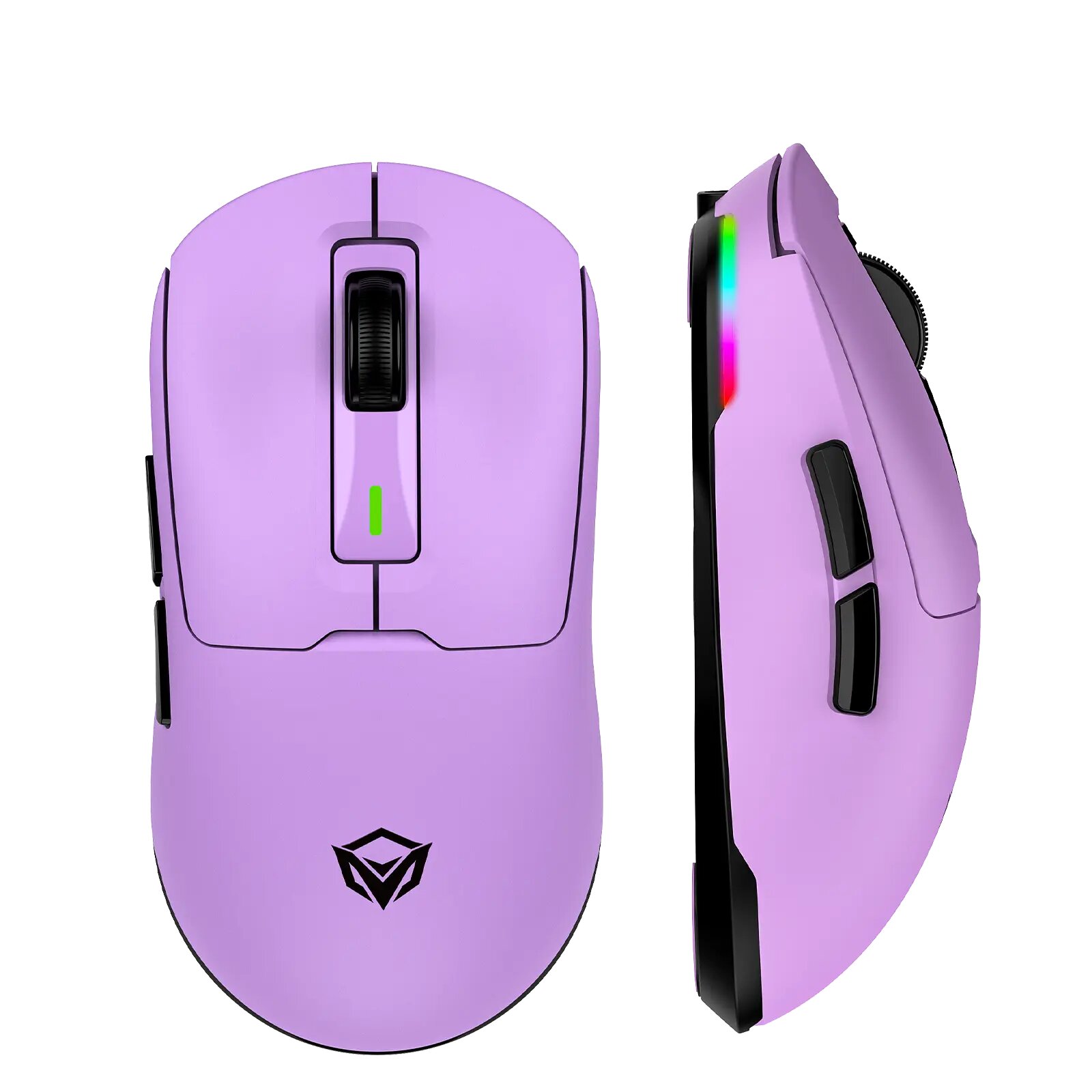 Игровая мышь Meetion GW24, беспроводная, RGB， Правая рука, фиолетовый