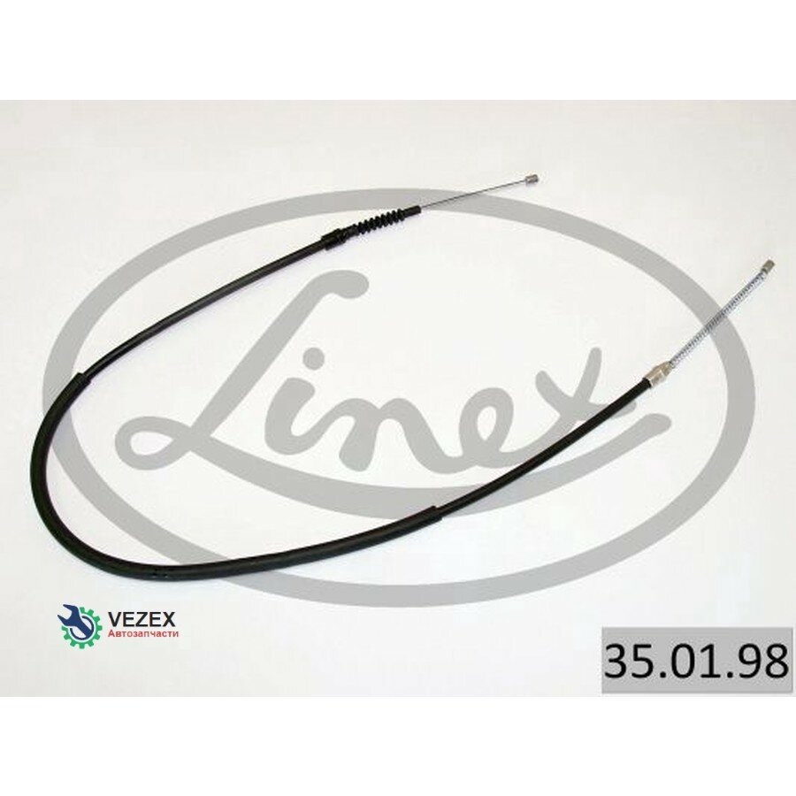 LINEX 350198 Трос стояночного тормоза прав OPEL: ARENA 98-01, RENAULT: TRAFIC -01