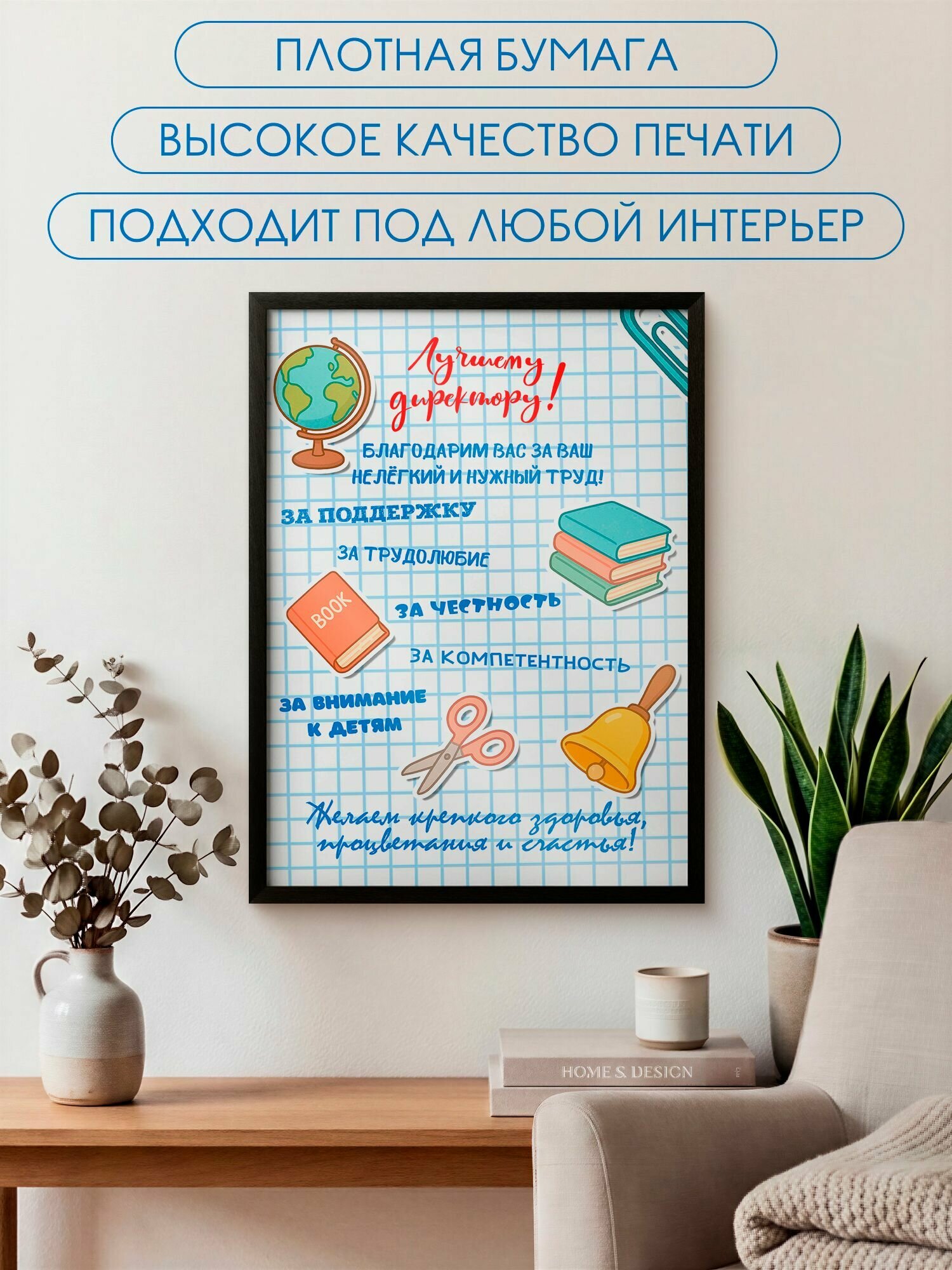 Постер А3 для интерьера директору — фото 1