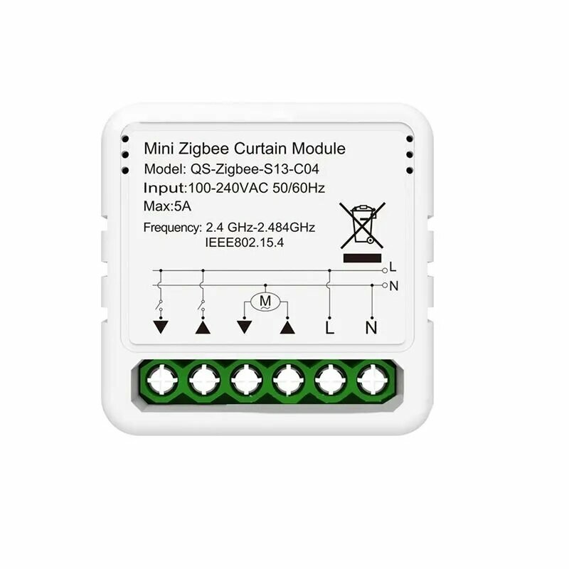 Модуль Управления Шторами Smart Life Для Рольставнями ZIGBEE