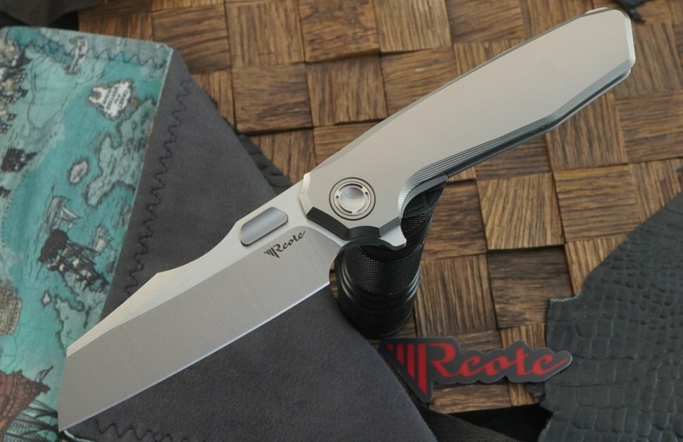 Складной нож Reate Knives Mantis, сталь Elmax, сатин, рукоять титан
