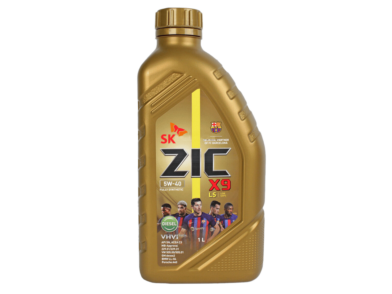 Масло моторное ZIC X9 LS DIESEL SN/CF/C3 5W40 синт.1л