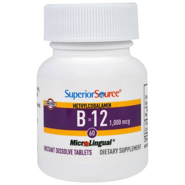 Superior Source Methylcobalamin B-12 1000 mcg 60 Tablets — фото 1