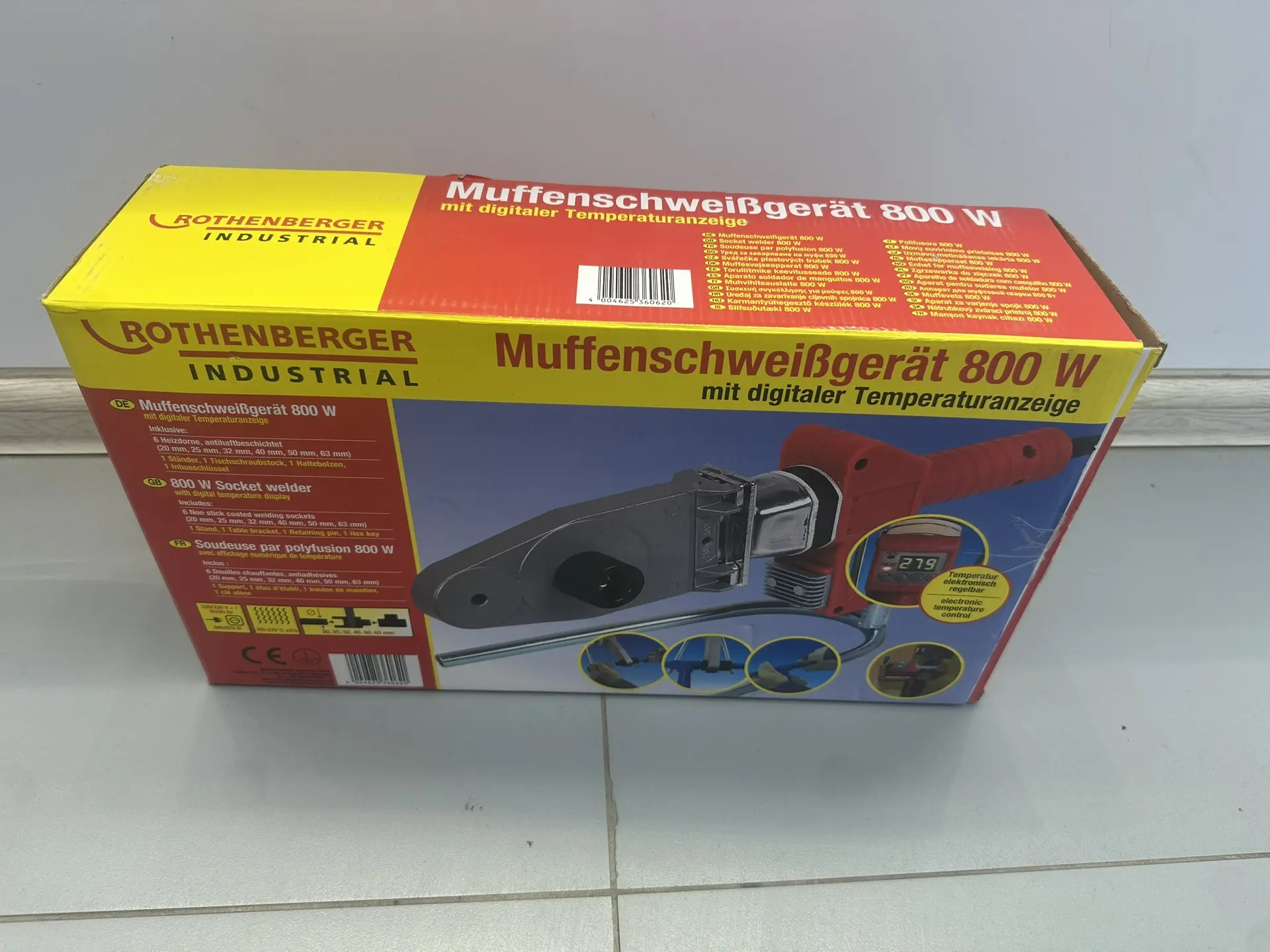 Паяльник для полипропиленовых труб Rothenberger ROWELD P63E Set 36062
