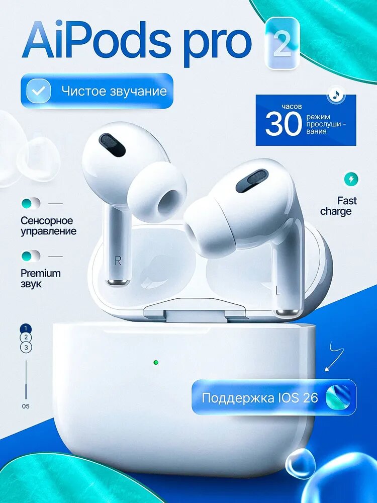 Наушники беспроводные Pro 2 с шумоподавлением