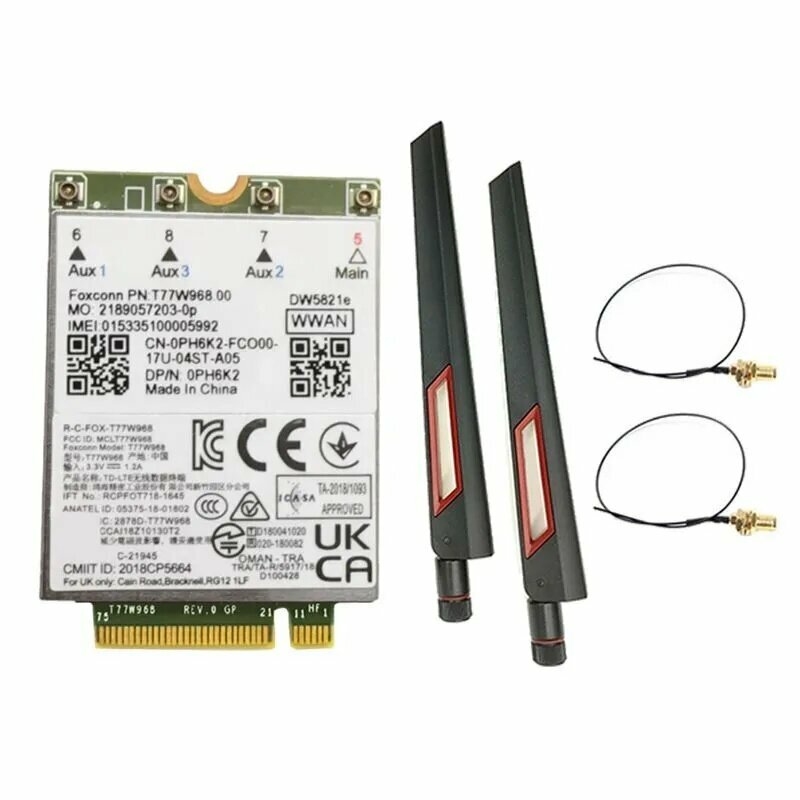 (I H P J) Модуль T77W968 DW5821E X20 4G LTE Для Ноутбука 5420 5424 7424 7400