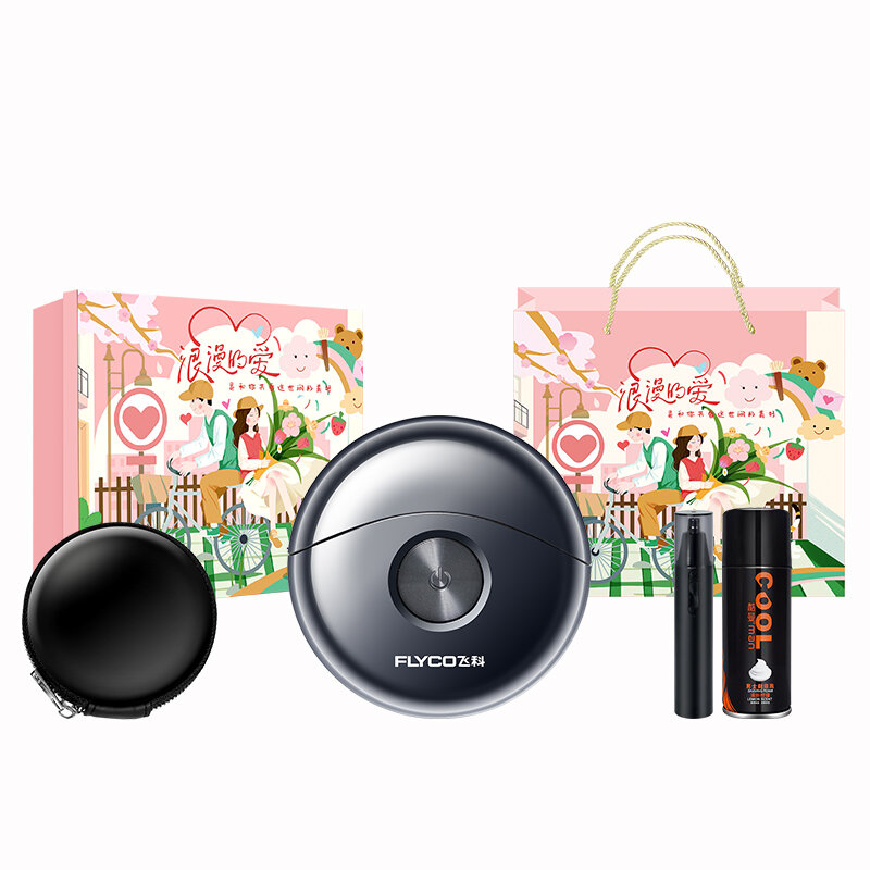 Электробритва мужская FLYCO FS891, FS891 Silver Romantic Love Box