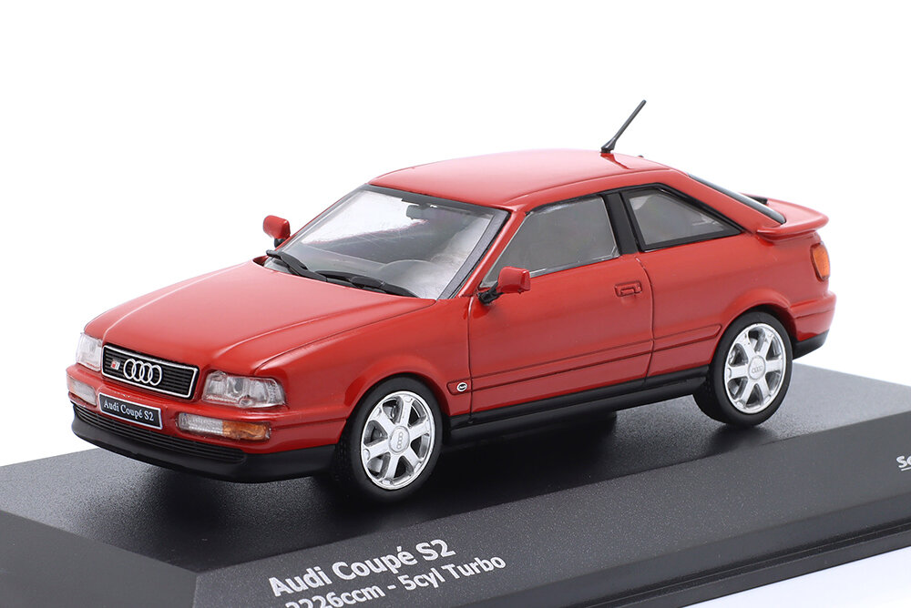 Модель коллекционная SOLIDO Audi S2 coupe 1992 red / ауди С2 купе красный
