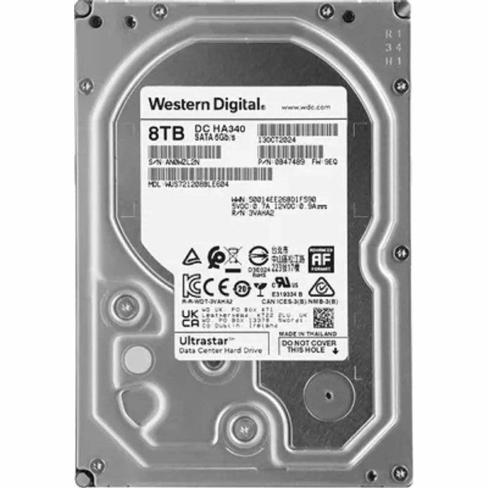 Western Digital 8 ТБ Внутренний жесткий диск (WUS721208BLE604)