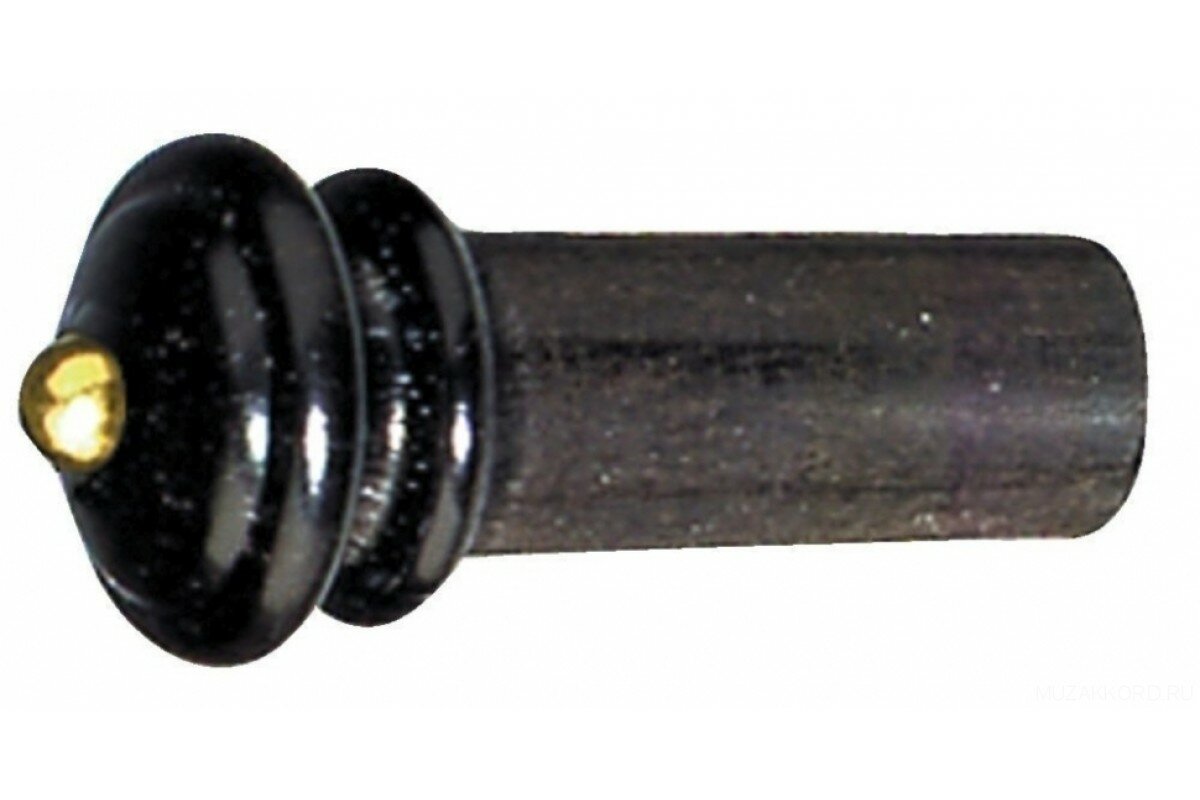GEWA Violin End Pins Golden Ball 1/2-1/4 Ebony фиксатор для струнодержателя