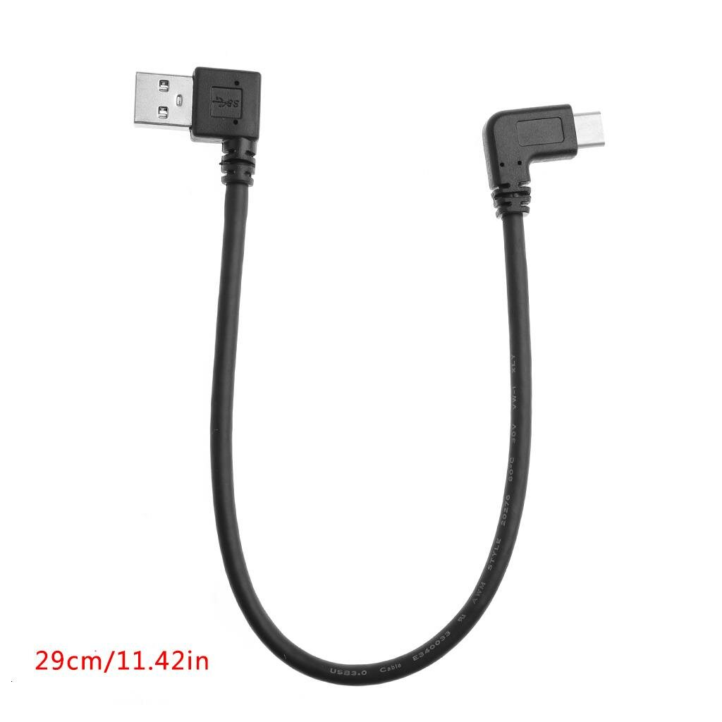 USB-A — USB-C кабель, Черный