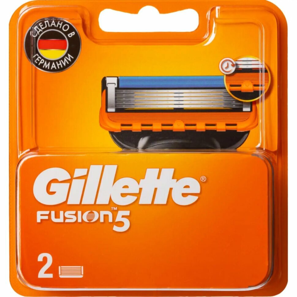 Сменные кассеты для бритья Gillette FUSION 2шт, 1990053