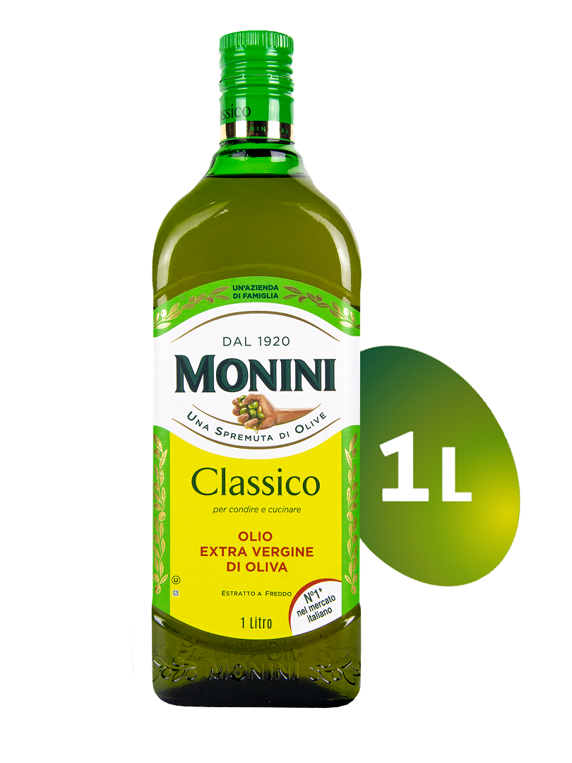 Оливковое масло Monini Classico Extra Virgin нерафинированное, 1 л