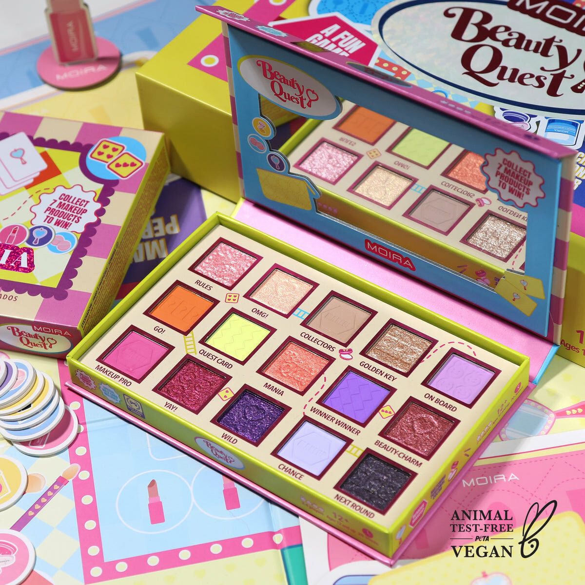 MOIRA Makeup Mania Праздничная пигментная палетка теней