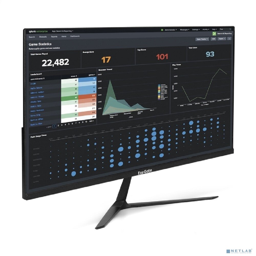 LCD ExeGate 27" EZ2700 ProSmart (IPS 1920x1080 75Hz 5ms 16:9 250cd 1000:1 178/178 D-Sub HDMI Flicker-free VESA} [EX299035RUS]