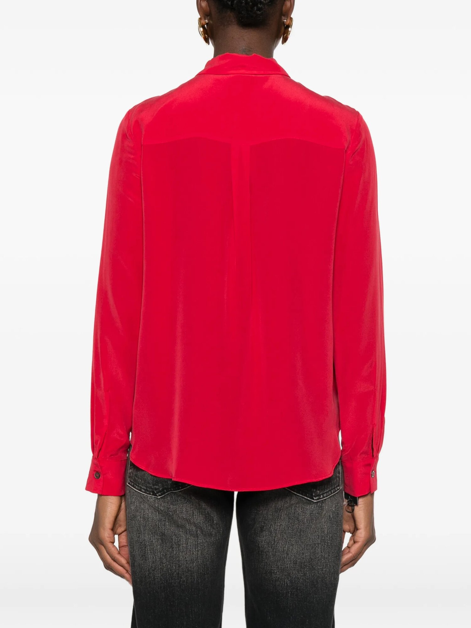 Рубашка Pinko Crackers silk shirt, размер 48 — фото 1