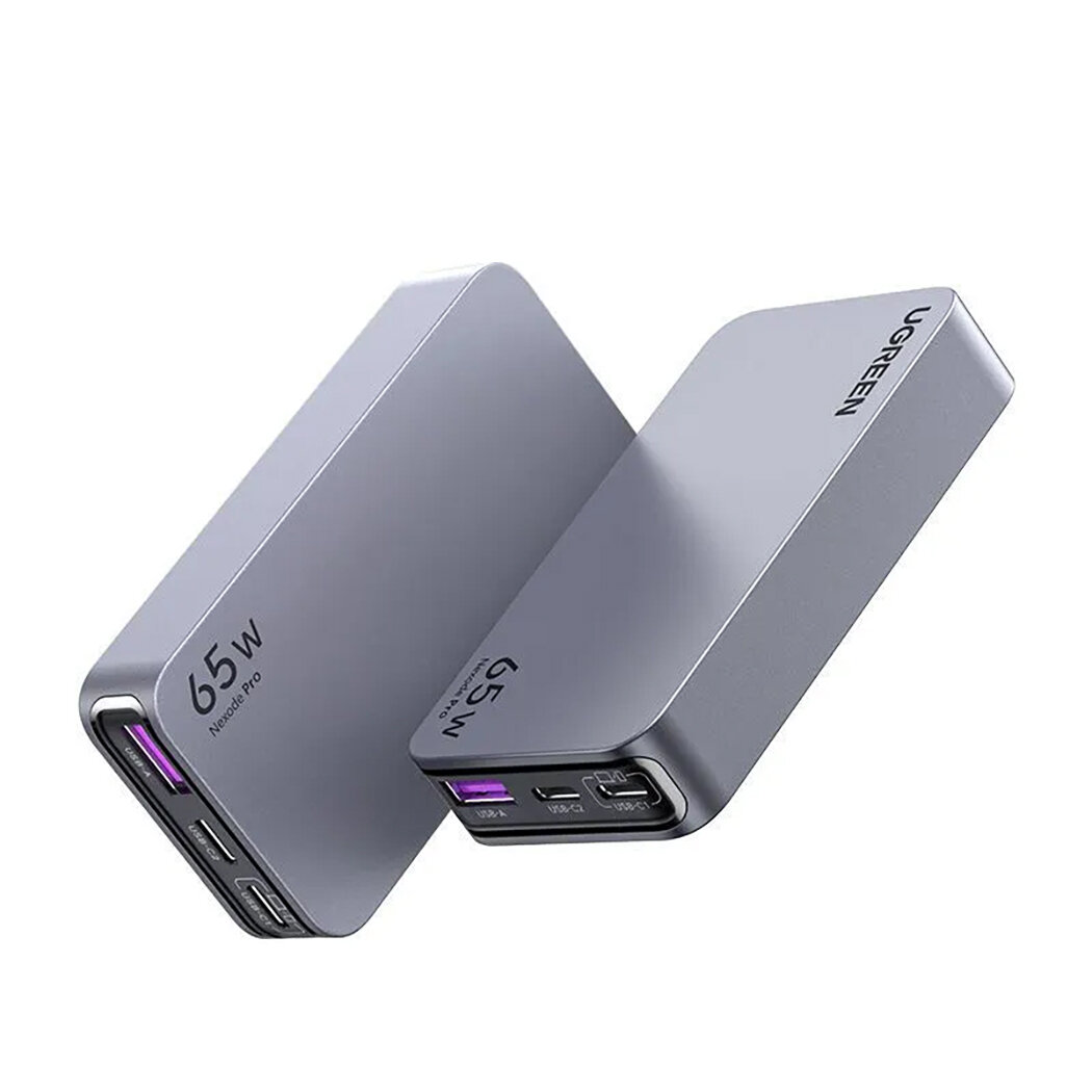 Сетевое зарядное устройство UGREEN X753 Nexode Pro 65W Ultra Slim USB-A+2*USB-C GaN Tech Fast Charger EU. серый 25356_