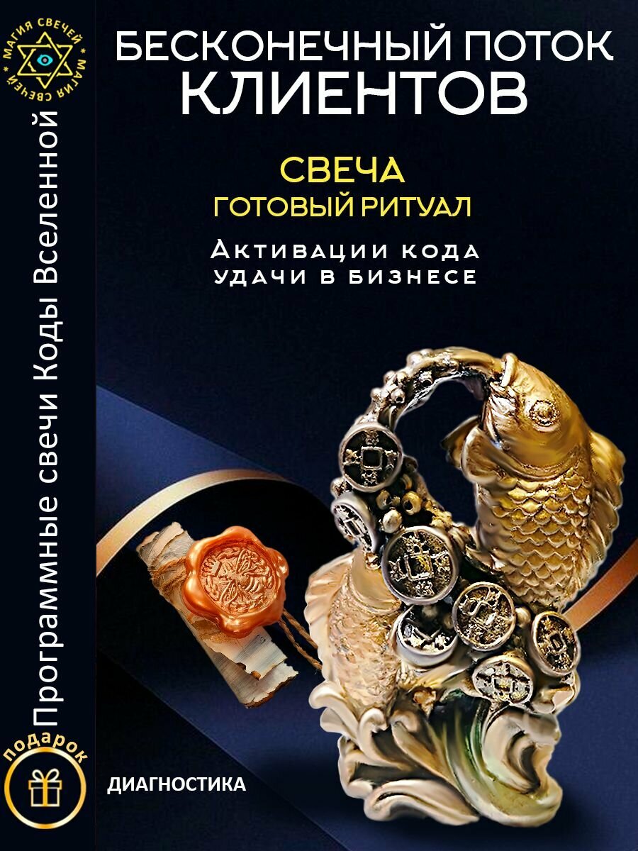 Программная магическая свеча Бесконечный поток клиентов