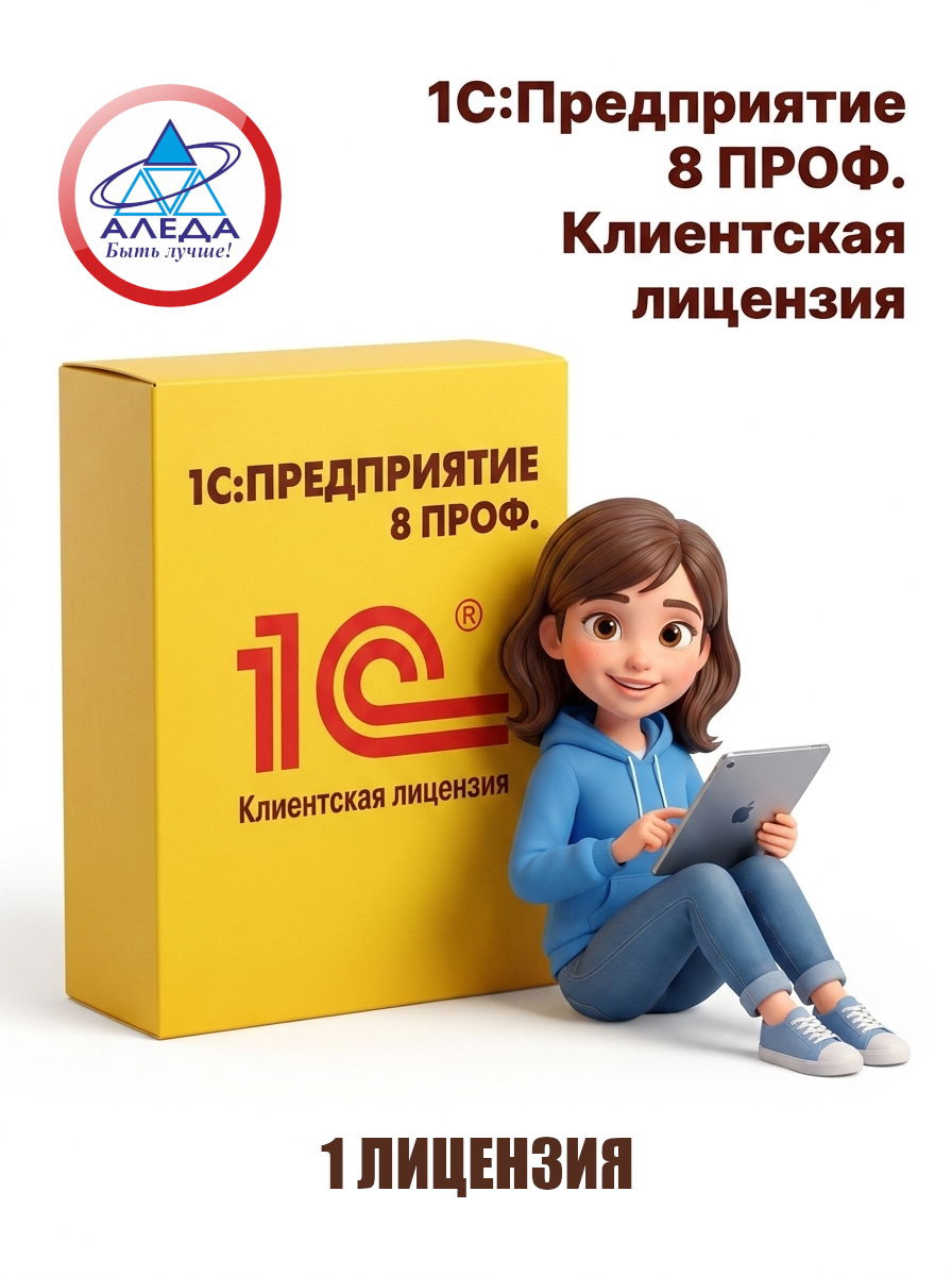 1С: Предприятие 8 ПРОФ. Клиентская лицензия на 1 рабочее место. Электронная поставка