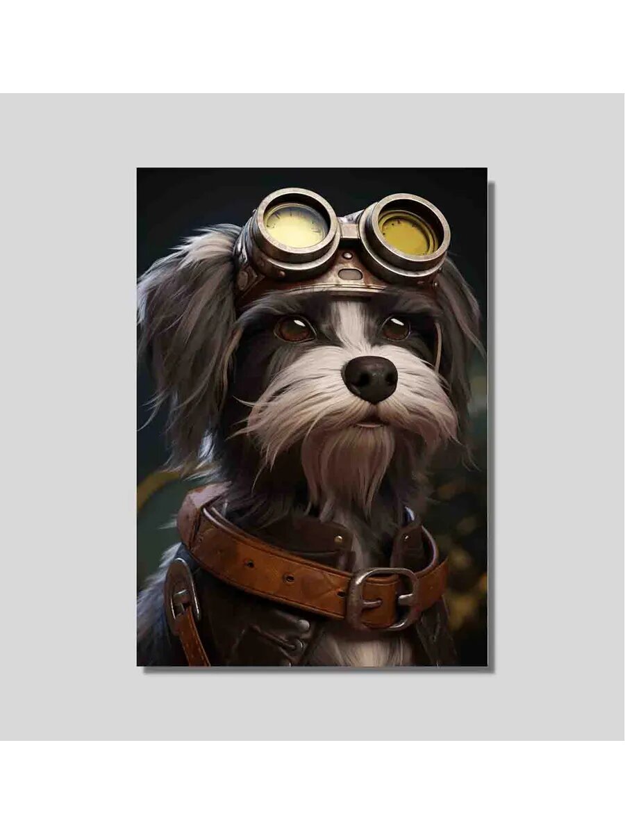 Стимпанк-гаванская собака 2, Плакат 30x42см
