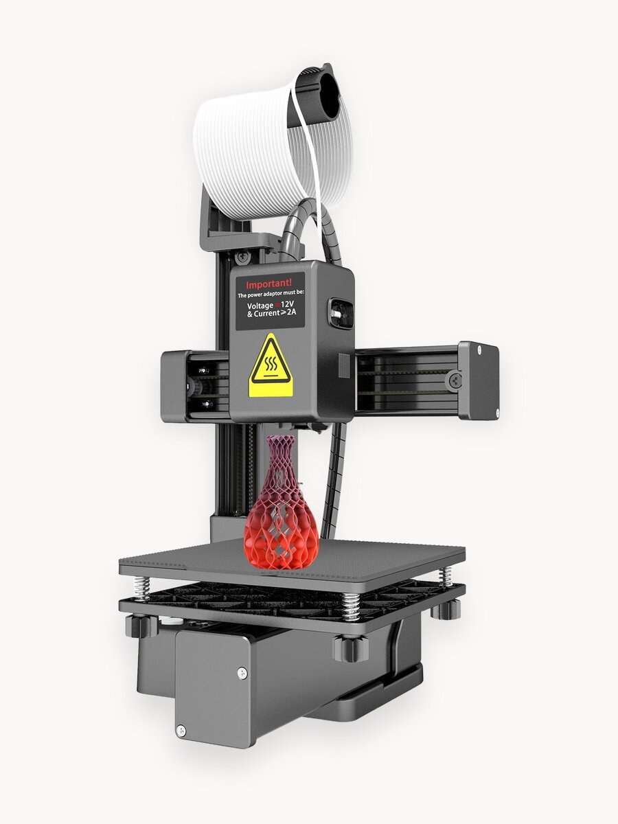 3D-принтер EasyThreed K10 для начинающих: облегченная версия с площадью печати 100x100x100мм и удаляемой платформой