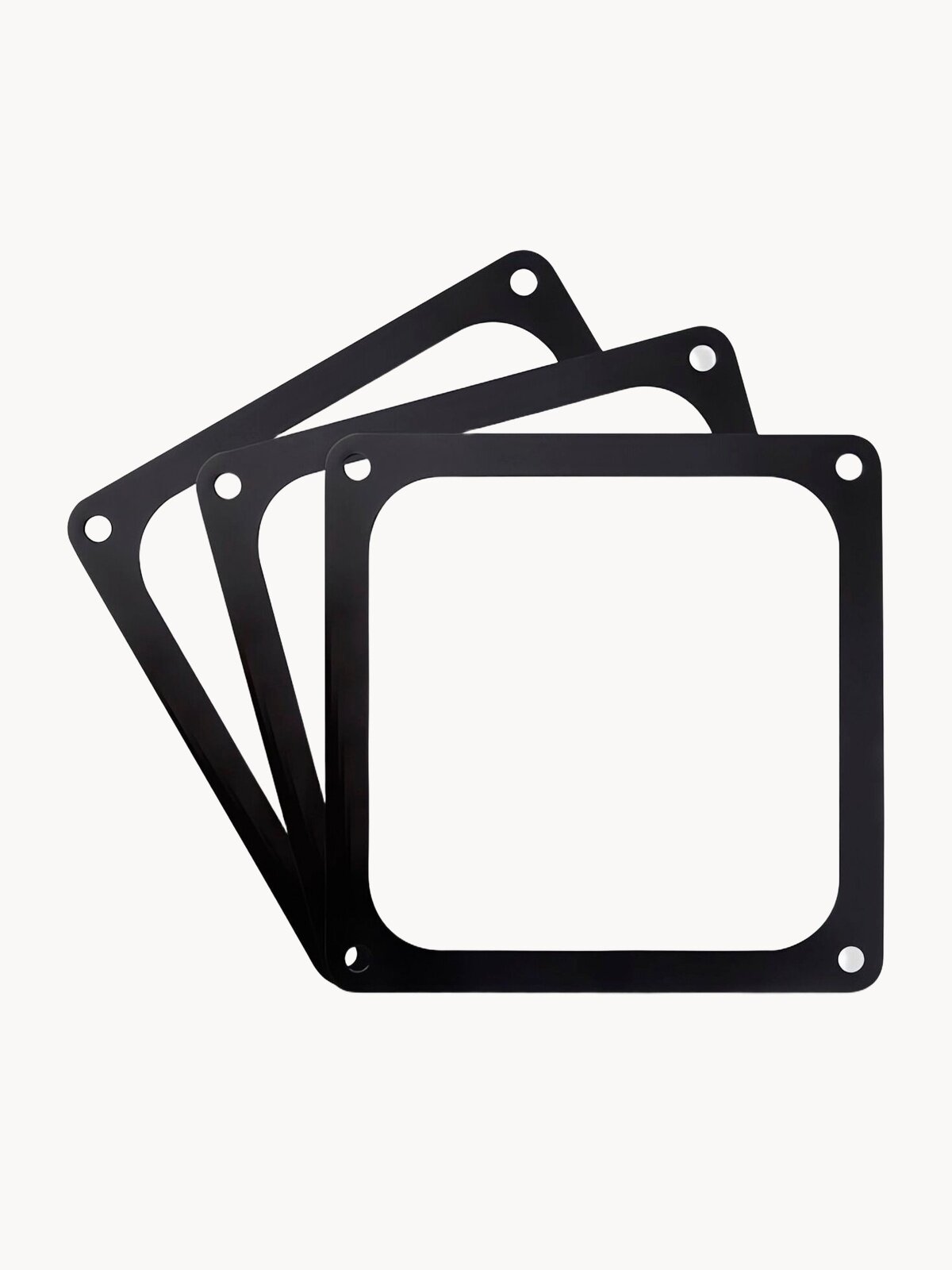 Пылевой фильтр, магнитный, для ПК, пылезащитный, сетка, чёрный, 120 х 120 х 2 мм, 3 шт.