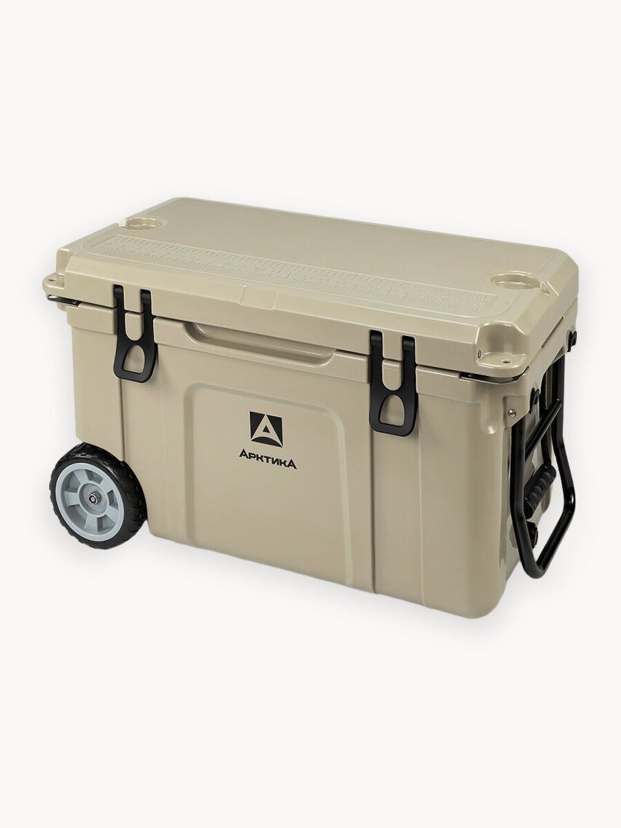 Изотермический контейнер на колесах для рыбалки 55 л Арктика 2600/холодильник для автомобиля с ручкой