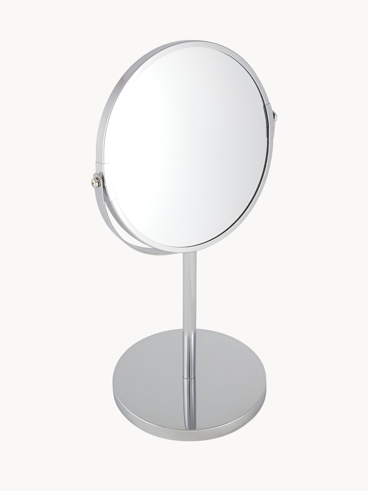 Зеркало косметическое двустороннее, Рыжий кот M-1605, на ножке, d 17 см