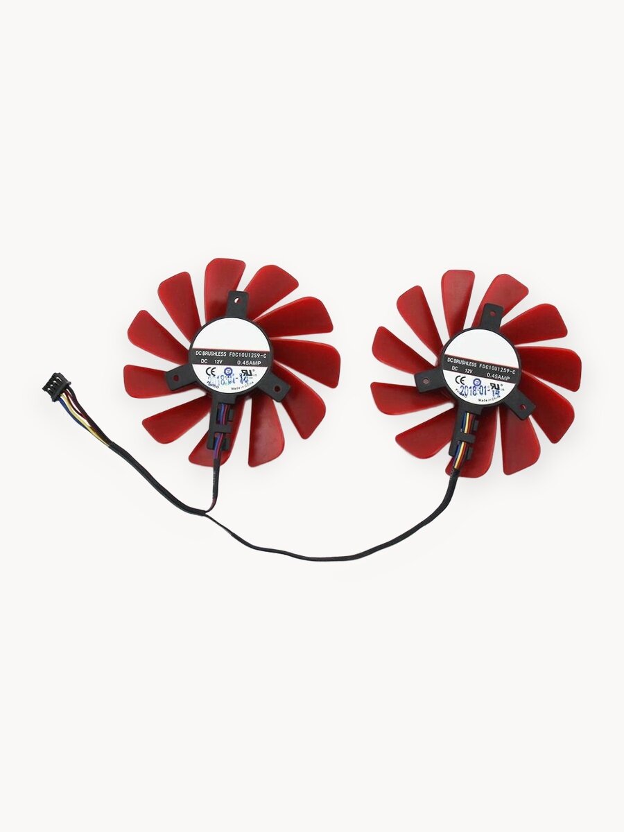 Вентиляторы для видеокарт XFX 86 мм, 2 пары