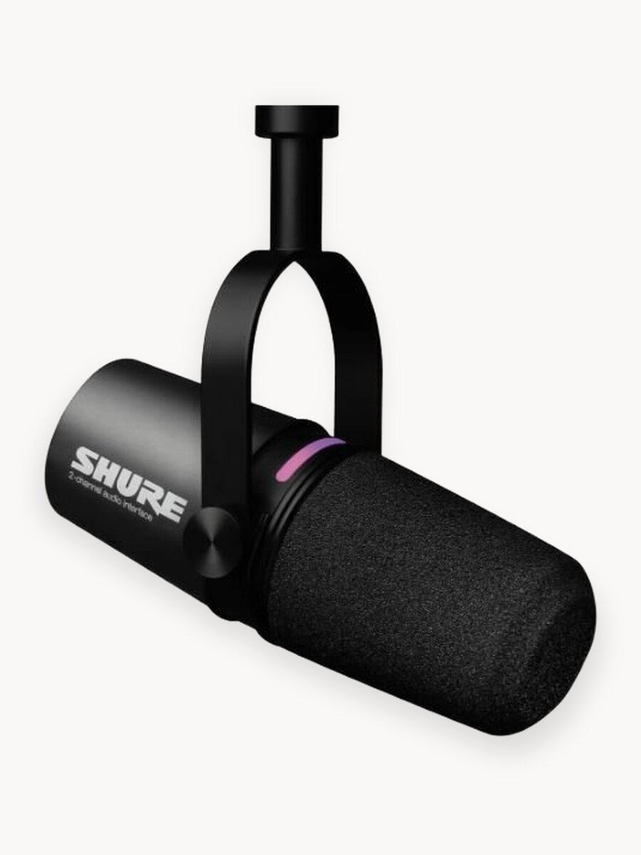 Микрофон Shure MV7 i, динамический, USB, встроенный аудиоинтерфейс, черный
