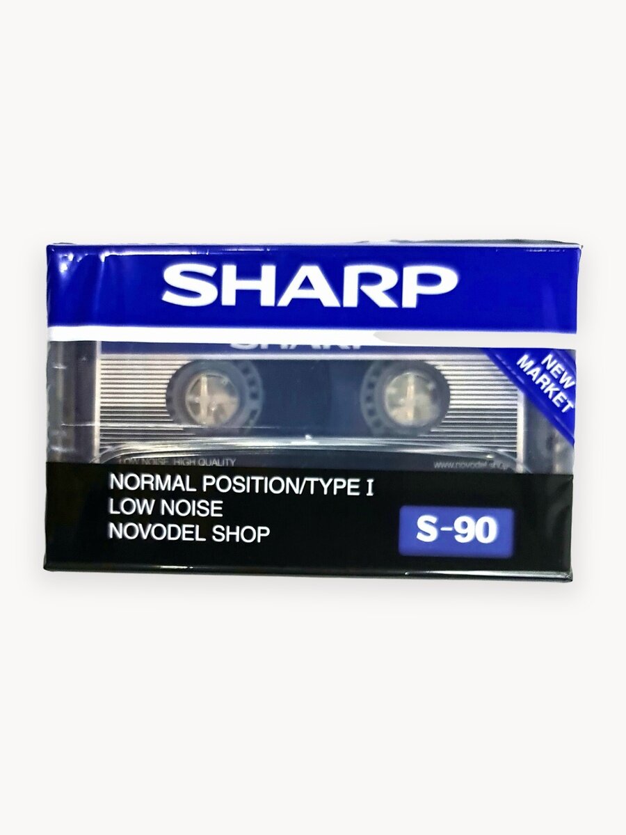 Аудиокассета SHARP S-90 в синей упаковке