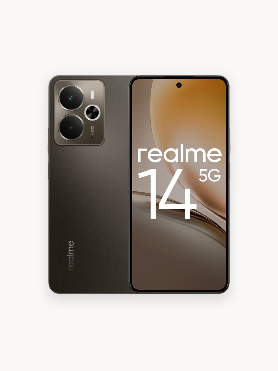 Смартфон realme RMX5070 (14 5G) 12 + 256 ГБ цвет: графитовый чёрный