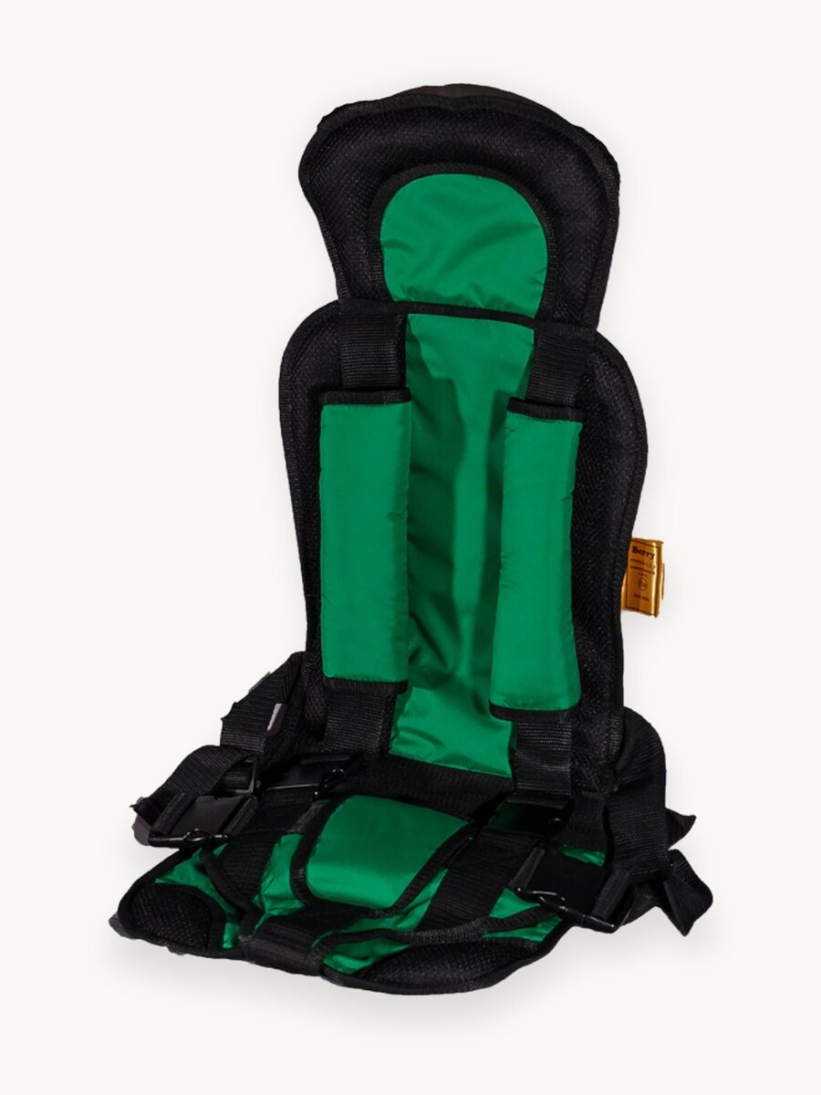 Автокресло BERRY, ECE R44/04, крепление за спинку, от 1 до 12 лет, 5-точечные ремни, темно-зелёное