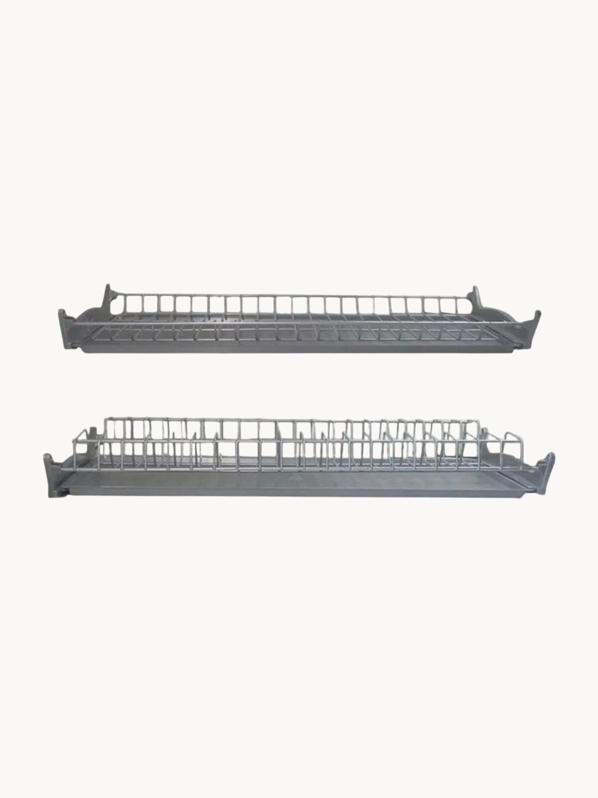 Сушилка для посуды в шкаф 80 см, 765х235мм с поддоном, встраиваемая, матовый хром