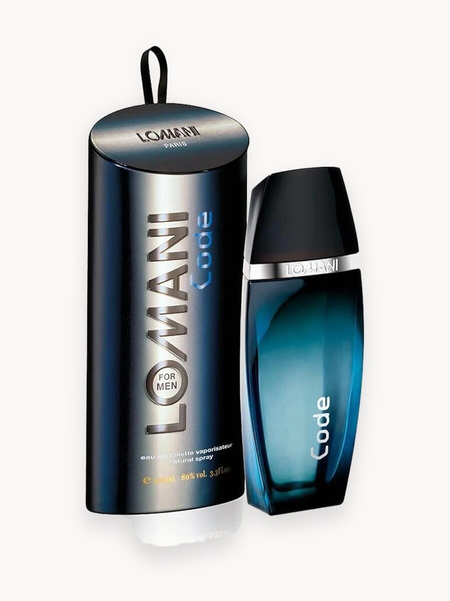 LOMANI CODE men туалетная вода мужская 100 ml / Духи мужские Ломани Код парфюм Франция