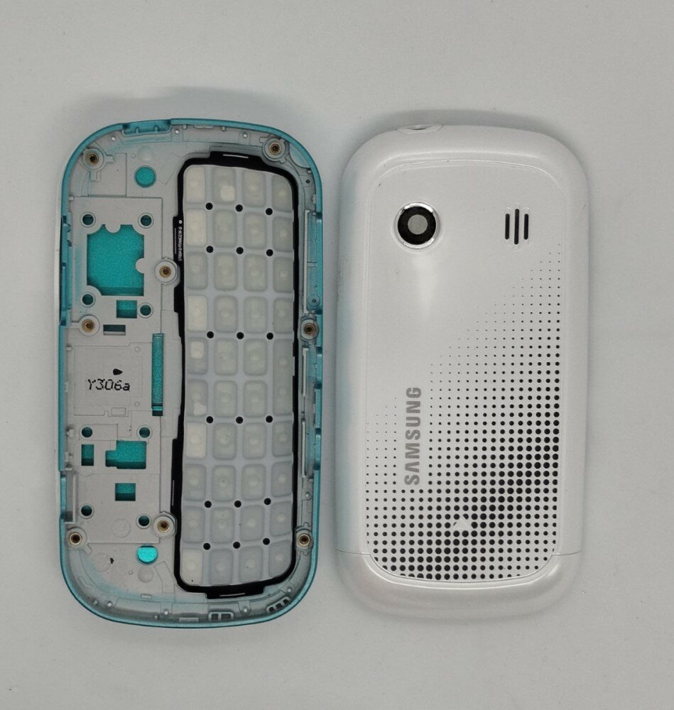Корпус для Samsung B3410 + средняя часть + клавиатура (англ.) (белый) High Copy