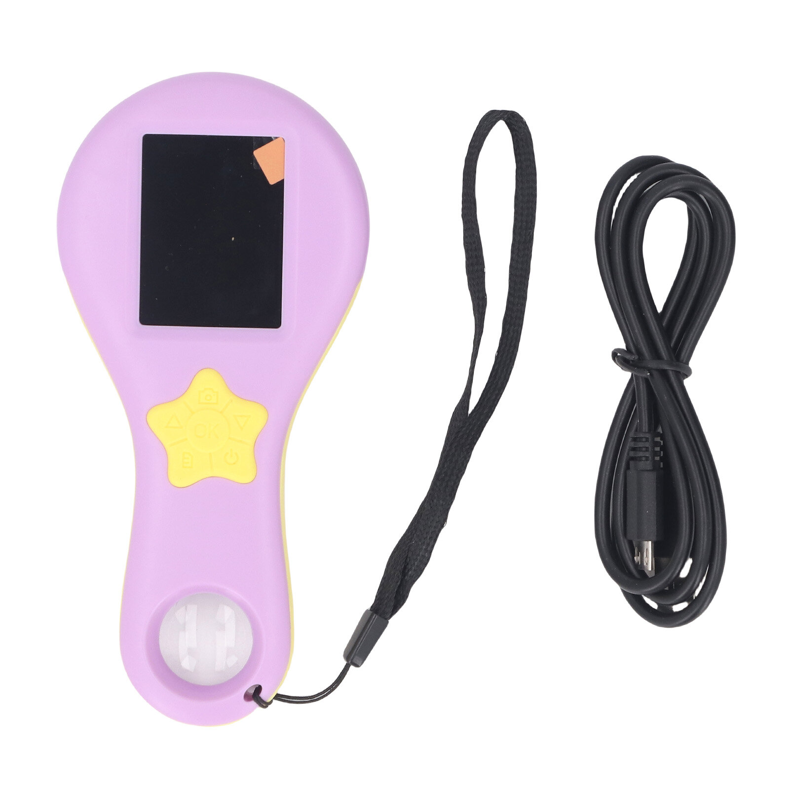 Электронный микроскоп с 500-кратным увеличением, разрешением 2 Мп, портативная лупа для наблюдения и обслуживания, фиолетово-желтый цвет.